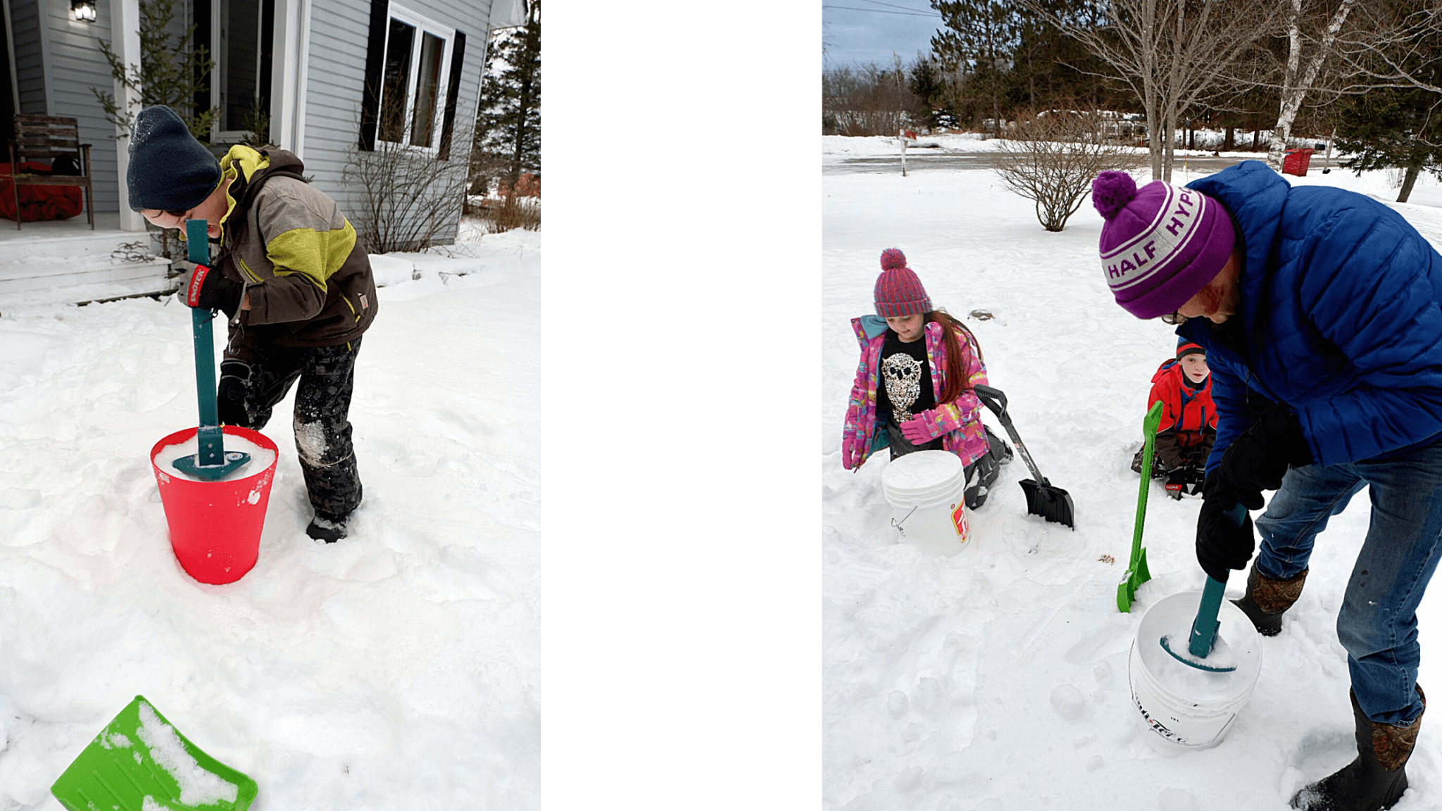 How to build snow gnome sculptures - Pickle Planet Moncton